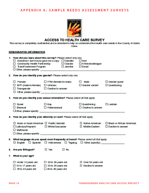 Fillable Online Sample Needs Assessment Action Plan Template Fax Email ...