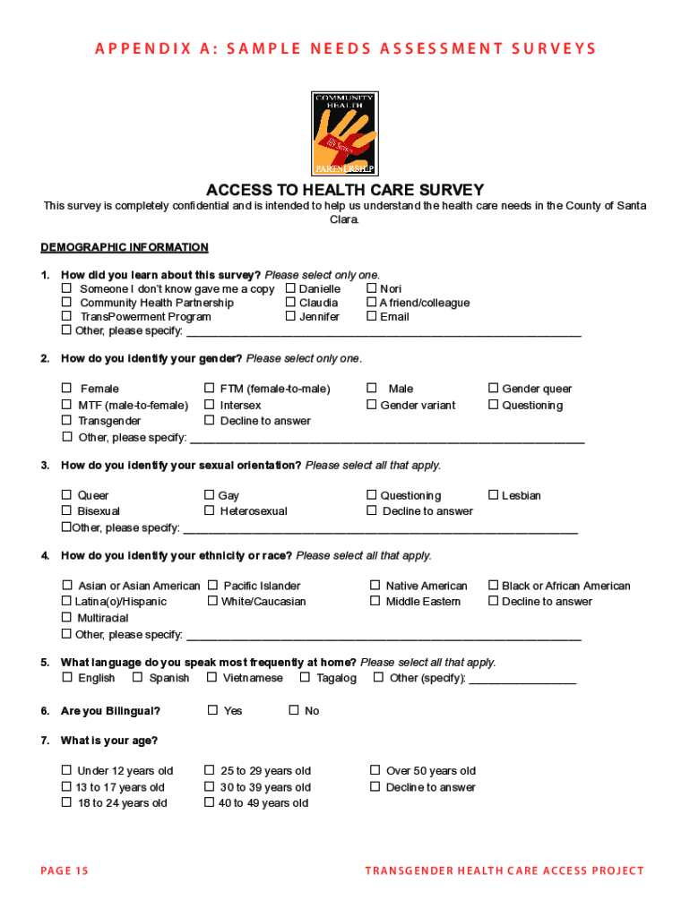 Fillable Online Sample Needs Assessment Action Plan Template Fax Email ...