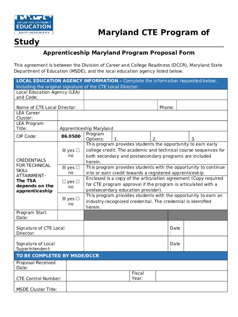 Introduction - Maryland State Department of Education Doc Template | pdfFiller