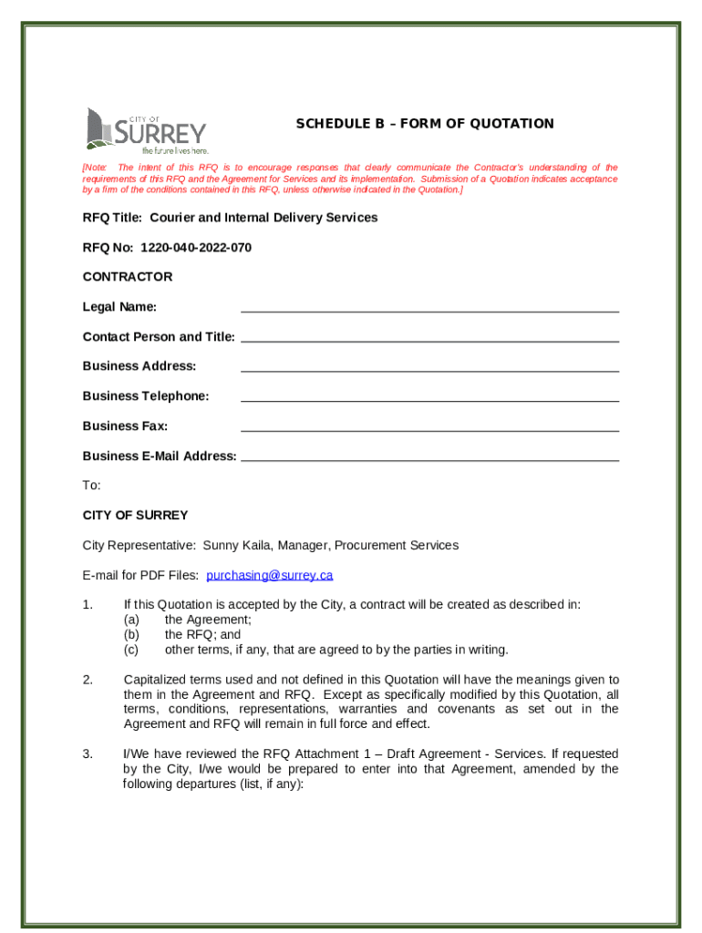 Request for Quotation-RFQ #SST-03292017AK for New ... Doc Template ...