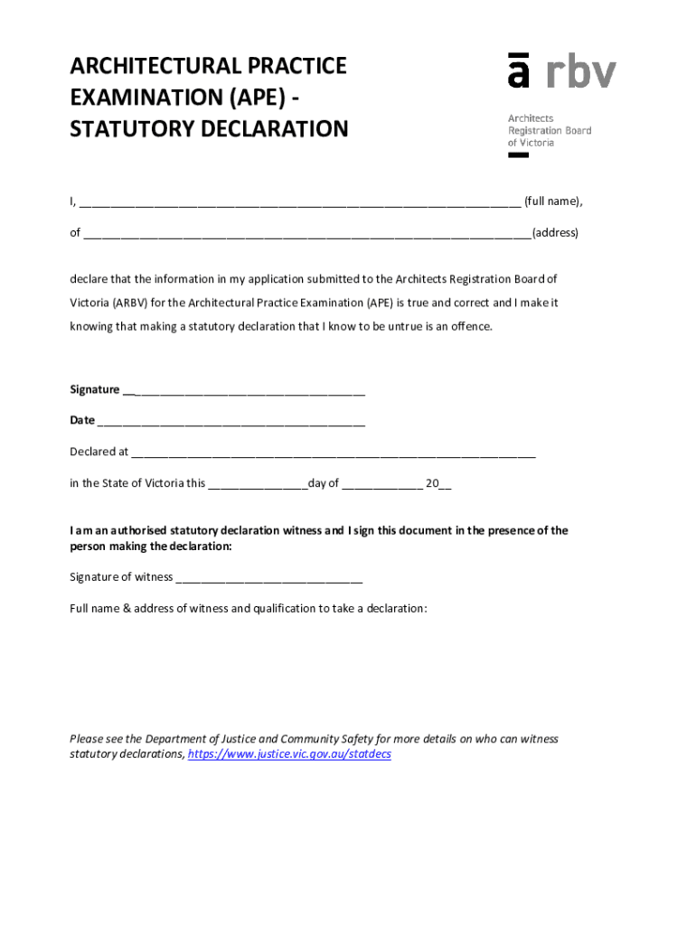 Fillable Online APE Part 1 - Preparing Your Logbook and Statement ...