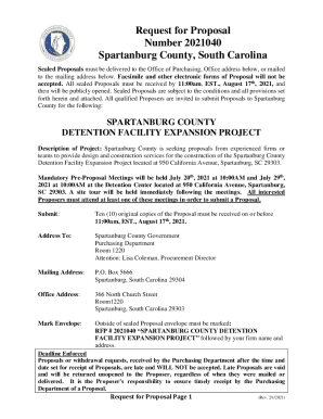 Fillable Online Request for Proposal Number 2021010 ... Fax Email Print ...