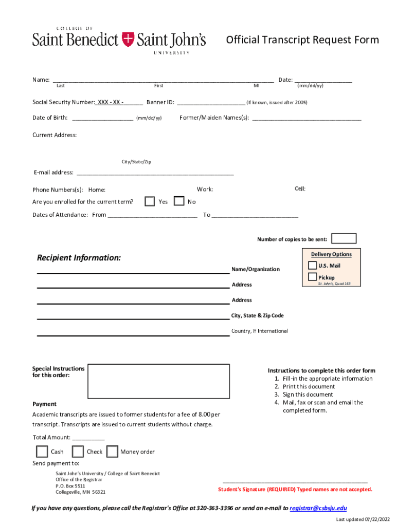 Fillable Online Registrar's OfficeDocuments and Forms Fax Email Print - pdfFiller