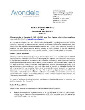 Fillable Online Request for Proposal FMD 21-022 - Simplified Emergency Board Up Services - Final ...
