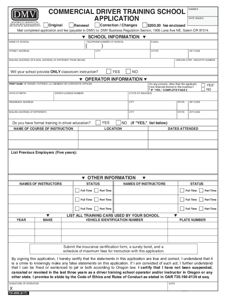 Fillable Online Instructions for Completing an Application for a ... Fax Email Print - pdfFiller