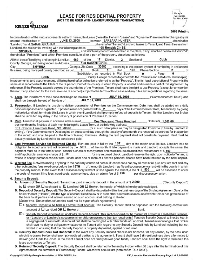Fillable Online facility lease agreement Fax Email Print - pdfFiller