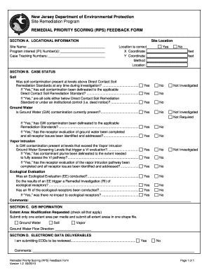 Fillable Online nj RPS Feedback Form Ver 1.1 Form Fax Email Print ...