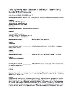 Fillable Online Module 18 - T313 - Applying Your Test Plan to the NTCIP ...