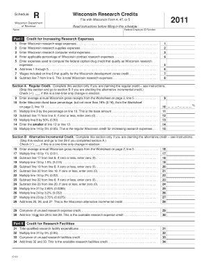 Fillable Online revenue wi Schedule R Wisconsin Department of Revenue ...