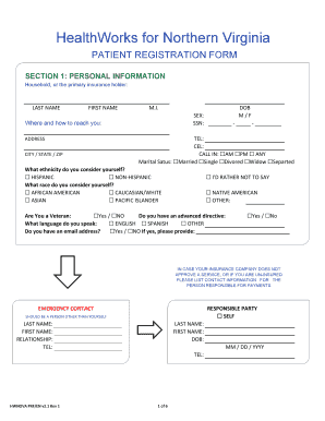 Fillable Online hwnova HealthWorks for Northern Virginia - Patient ...