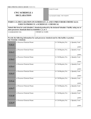 Fillable Online cwc FACILITY CODE (once assigned): FORM 1-2A ...