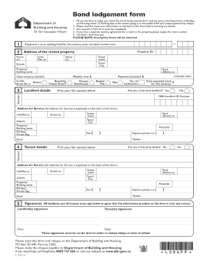 Fillable Online commandpm co Tenancy Bond lodgement form Fax Email ...