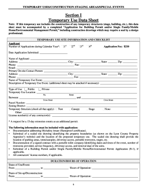 Fillable Online cms leoncountyfl Temporary uses, construction staging ...