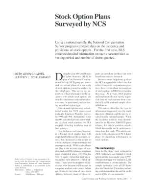 Fillable Online Stock Option Plans Fax Email Print - pdfFiller