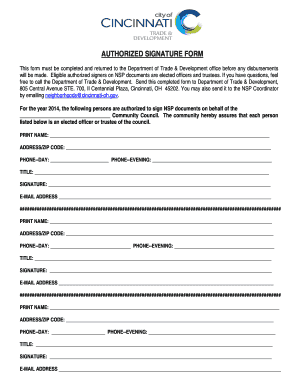 Fillable Online NSP Authorized Signature Form Fax Email Print - pdfFiller