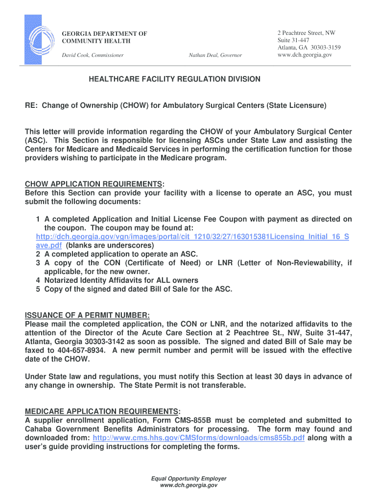 Fillable Online dch georgia Before This Section Can Provide Your ...