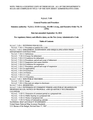 Fillable Online nj NJDEP-NJAC 71D-General Practice and Procedure - nj ...