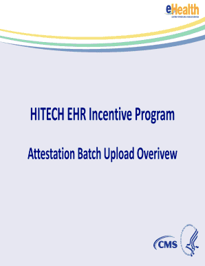 Fillable Online cms HITECH EHR Incentive Program Fax Email Print ...