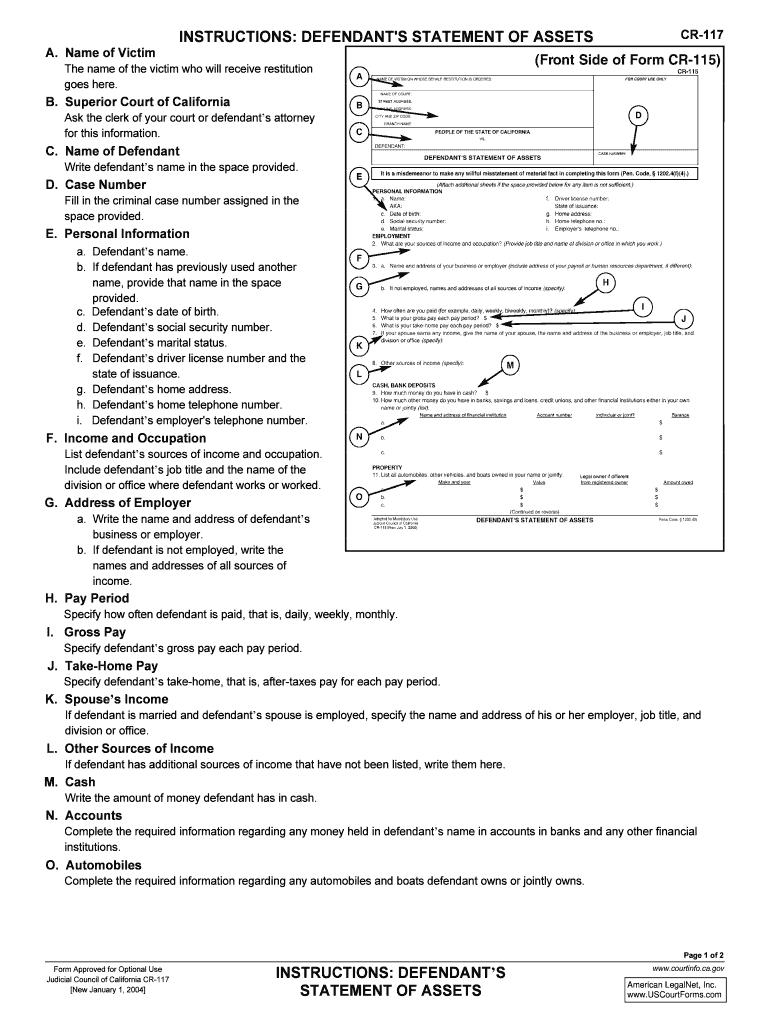 California 117 instructions: Fill out & sign online | DocHub