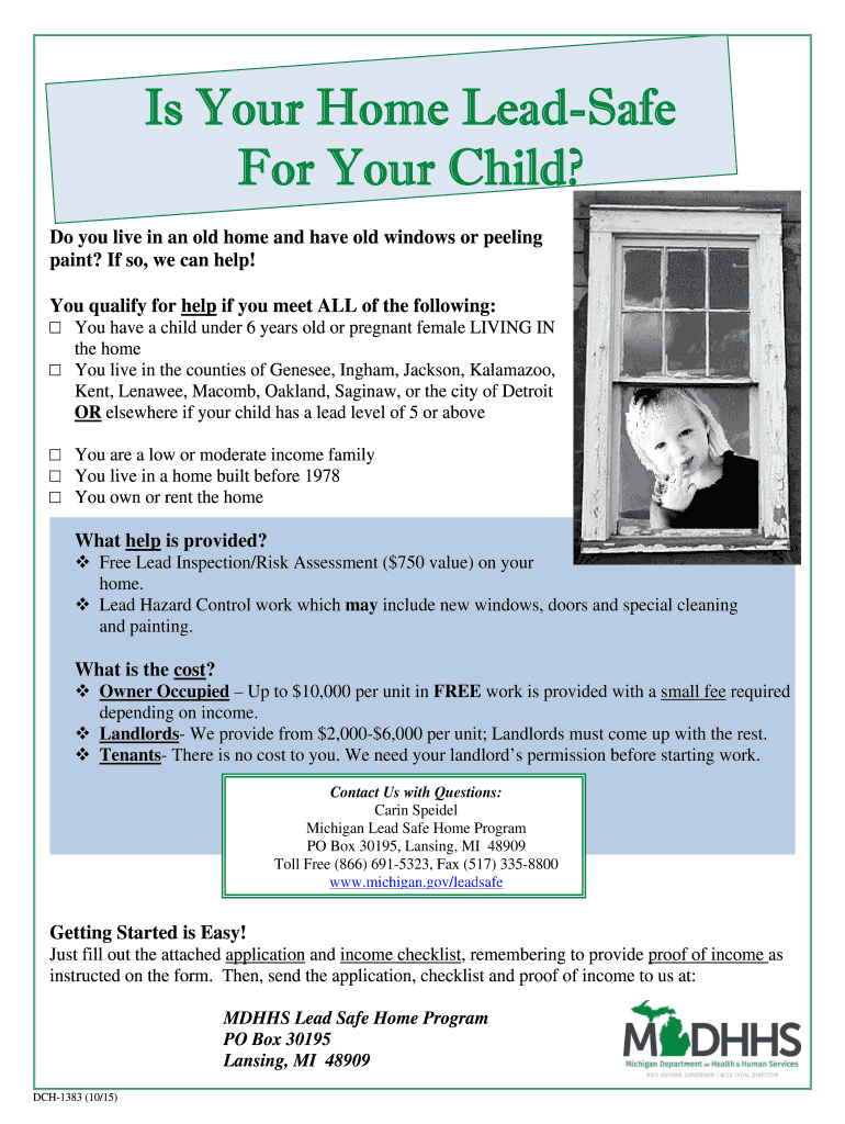 Fillable Online michigan Is Your Home Lead-Safe Fax Email Print - pdfFiller