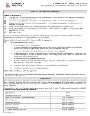 Fillable Online MINOR VARIANCE APPLICATION FORM Fax Email Print - pdfFiller