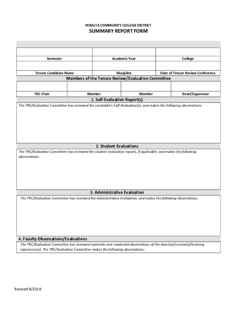 Fillable Online Summary Report Form Fax Email Print - pdfFiller