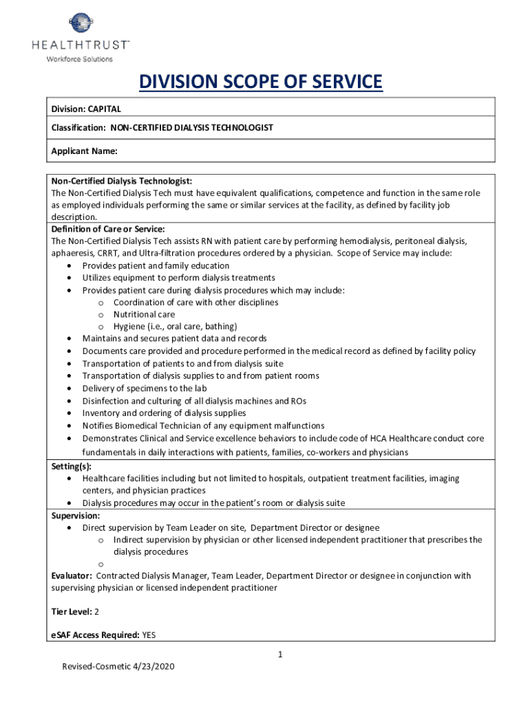 Fillable Online How to Become a Dialysis Technician Fax Email Print ...