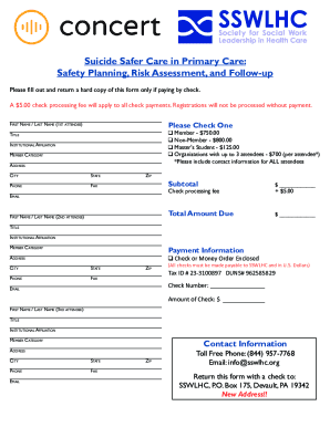 Fillable Online SAFE-T Pocket Card: Suicide Assessment Five-Step ...