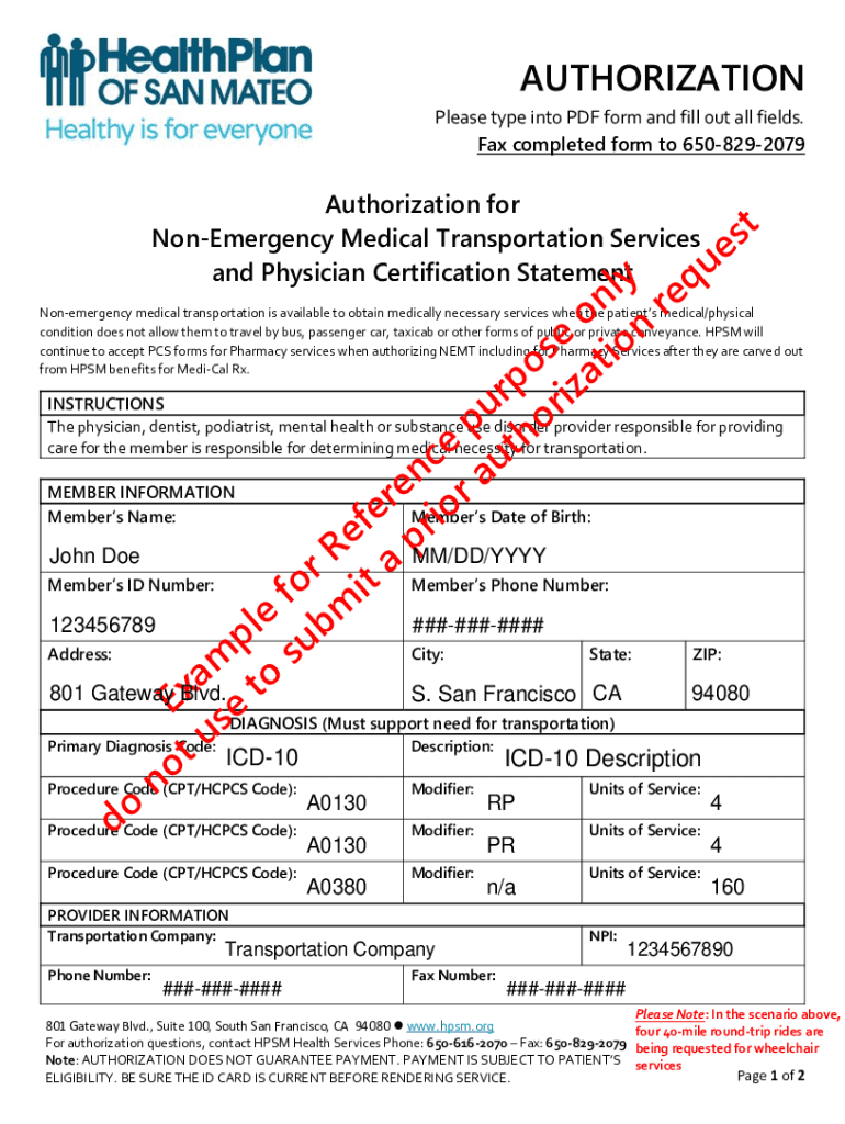 Fillable Online hpsm-nemt-authorization-faqs.pdf Fax Email Print ...