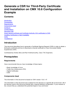 Fillable Online Generate a CSR for Third-Party Certificate and ...