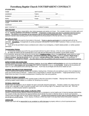 Fillable Online YOUTH MINISTRY APPLICATION FORM Fax Email Print - pdfFiller