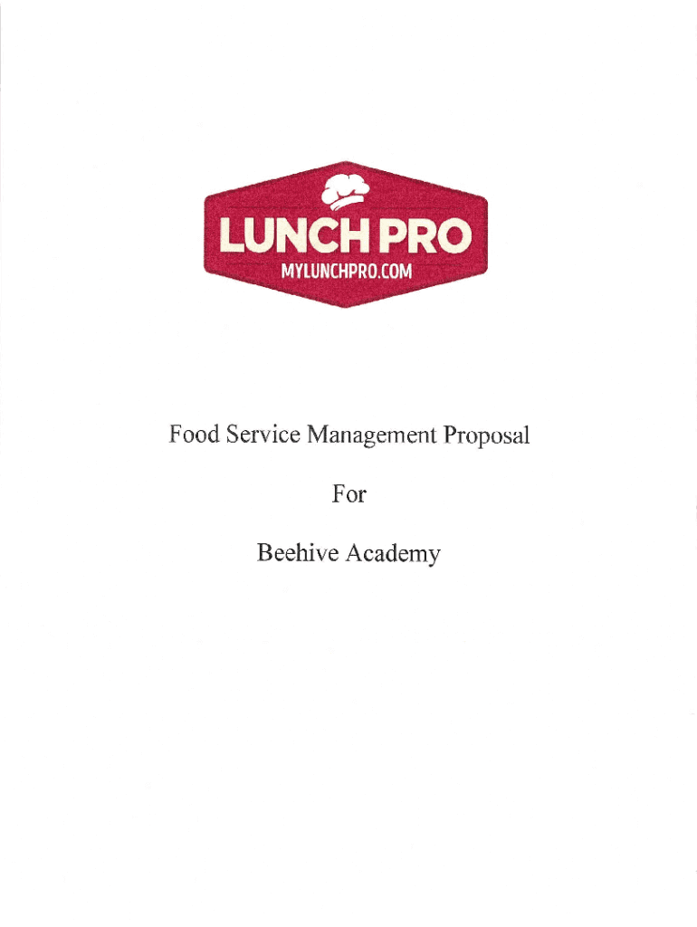 Fillable Online Lunch Pro - School Lunch, Food Service Program Fax ...