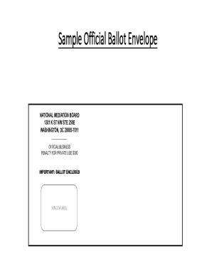 Fillable Online NOTICE OF MAIL BALLOT ELECTION SAMPLE VOTING ... Fax ...