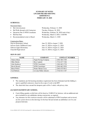 Fillable Online CONSTRUCTION PRE-BID ADDENDUM NO. 1 Fax Email Print ...