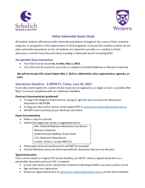 Fillable Online Police Vulnerable Sector Check Fax Email Print - pdfFiller