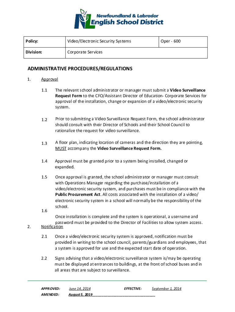 Fillable Online ADMINISTRATIVE PROCEDURES/REGULATIONS Fax Email Print ...