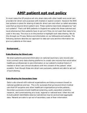 Fillable Online The challenge of opt-outs from NHS data: a small-area ...