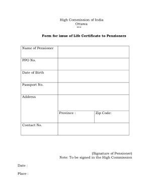 Fillable Online How to apply for Life Certificate Fax Email Print ...