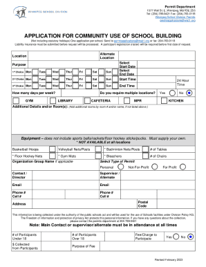 Fillable Online permit-application-for-use-of-schools-or-grounds-for ...