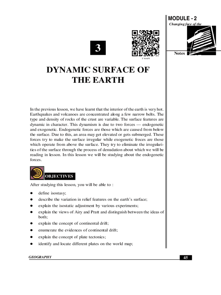 Fillable Online DYNAMIC SURFACE OF THE EARTH Fax Email Print - pdfFiller