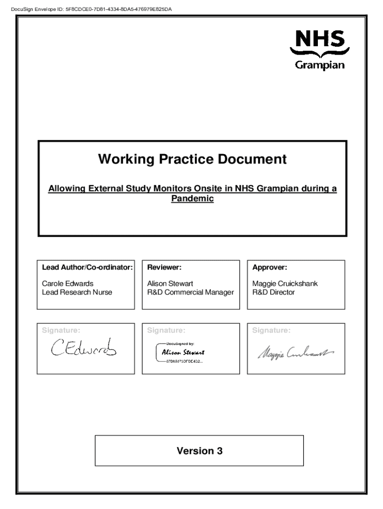 Fillable Online Working Practice Document Fax Email Print - pdfFiller