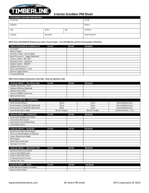 Fillable Online K25 Series Scrubber PM Sheet Fax Email Print - pdfFiller
