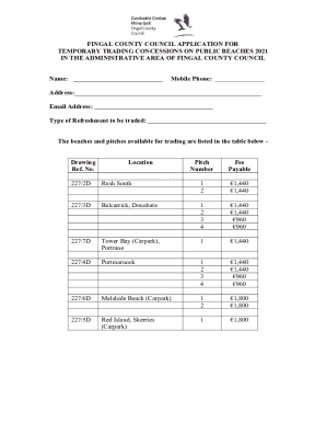 Fillable Online temporary-beach-trading-concessions-application-form ...