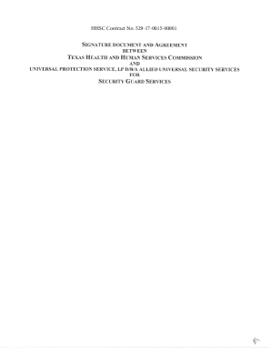 Fillable Online STATEMENT OF WORK SECURITY GUARD SERVICES ... Fax Email ...