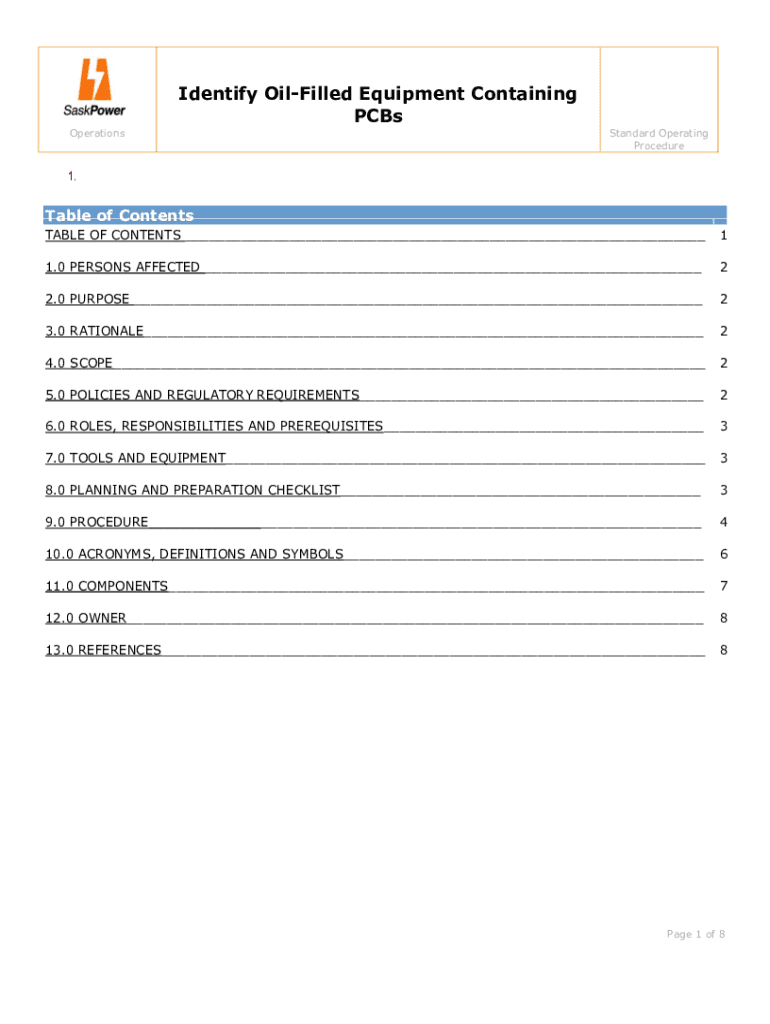 Fillable Online Identify Oil-Filled Equipment Containing PCBs Fax Email ...