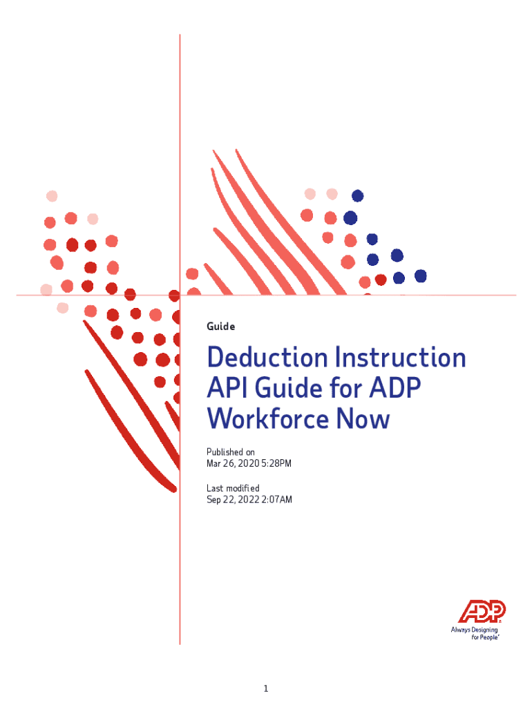 Fillable Online Time Off Request API Guide for ADP Workforce Now Fax ...