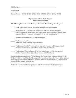 Fillable Online Enrollment Procedures for Preschool Fax Email Print ...