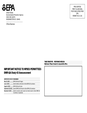 Fillable Online EPA Discharge Monitoring Report - Quality Assurance ...