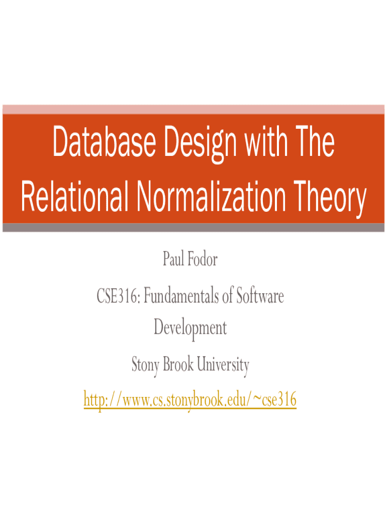 Fillable Online Database Design and Relational Theory: Normal Forms ... Fillable Online Database Design and Relational Theory: Normal Forms ...