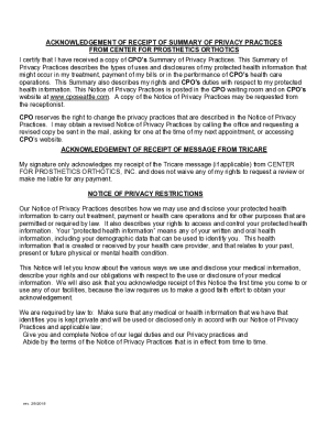 Fillable Online RECEIPT ACKNOWLEDGEMENT SIGNATURE.doc Fax Email Print ...